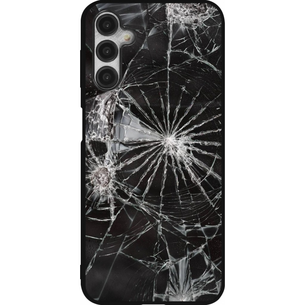 Samsung Galaxy A14 5G Case Hülle - Silikon schwarz Broken Screen