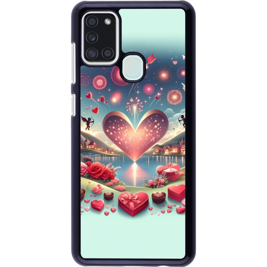 Samsung Galaxy A21s Case Hülle - Valentin 2025 Schick