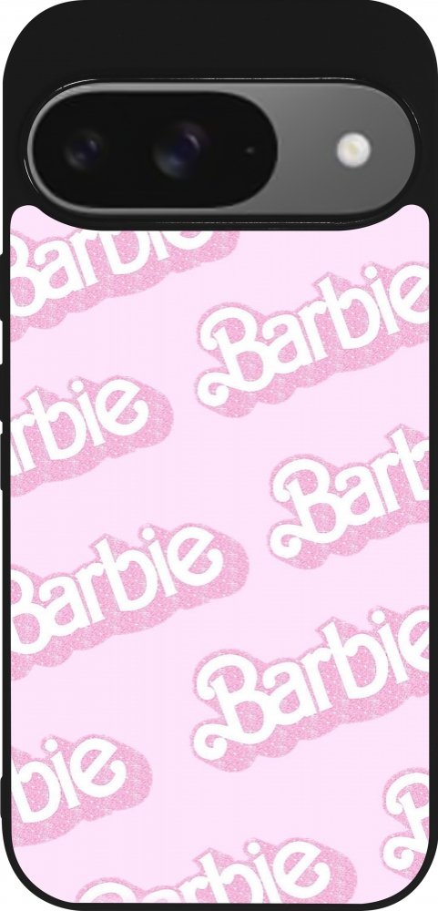 Google Pixel 9 / Pixel 9 Pro Case Hülle - Silikon schwarz Barbie light ...