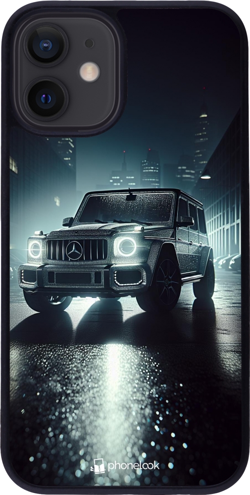 iPhone 12 mini Case Hülle - Silikon schwarz Mercedes G AMG Nacht