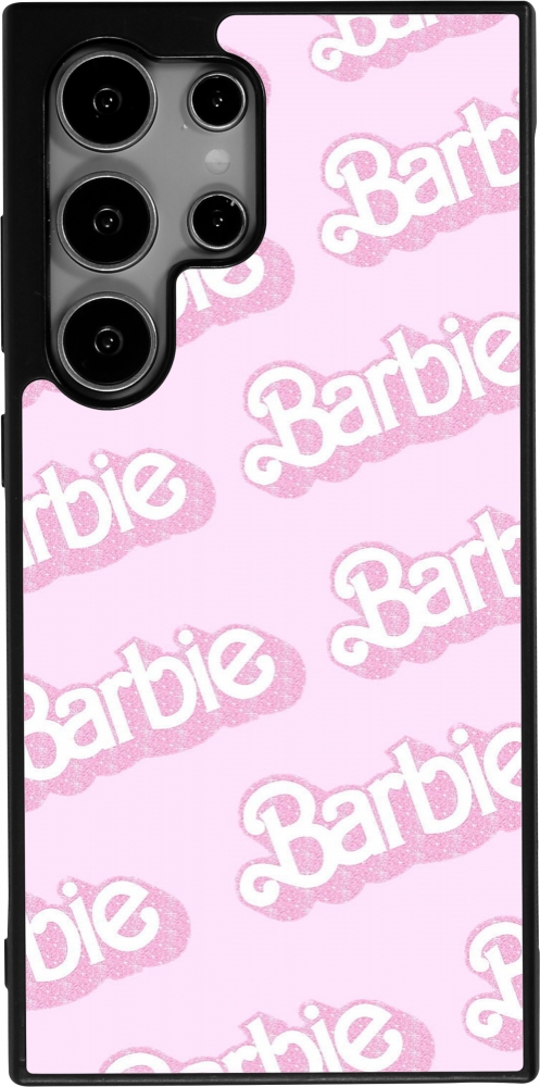 Samsung Galaxy S25 Ultra Case Hülle - Silikon schwarz Barbie light pink ...
