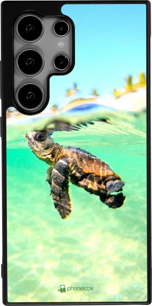 Samsung Galaxy S25 Ultra Case Hülle - Silikon schwarz Turtle Underwater