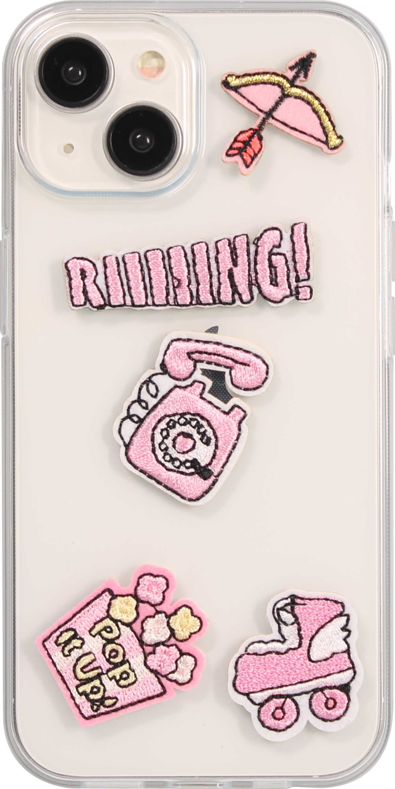 Sticker Aufkleber für Handy/Tablet/Computer 3D gestickt - Pfeil und Bogen