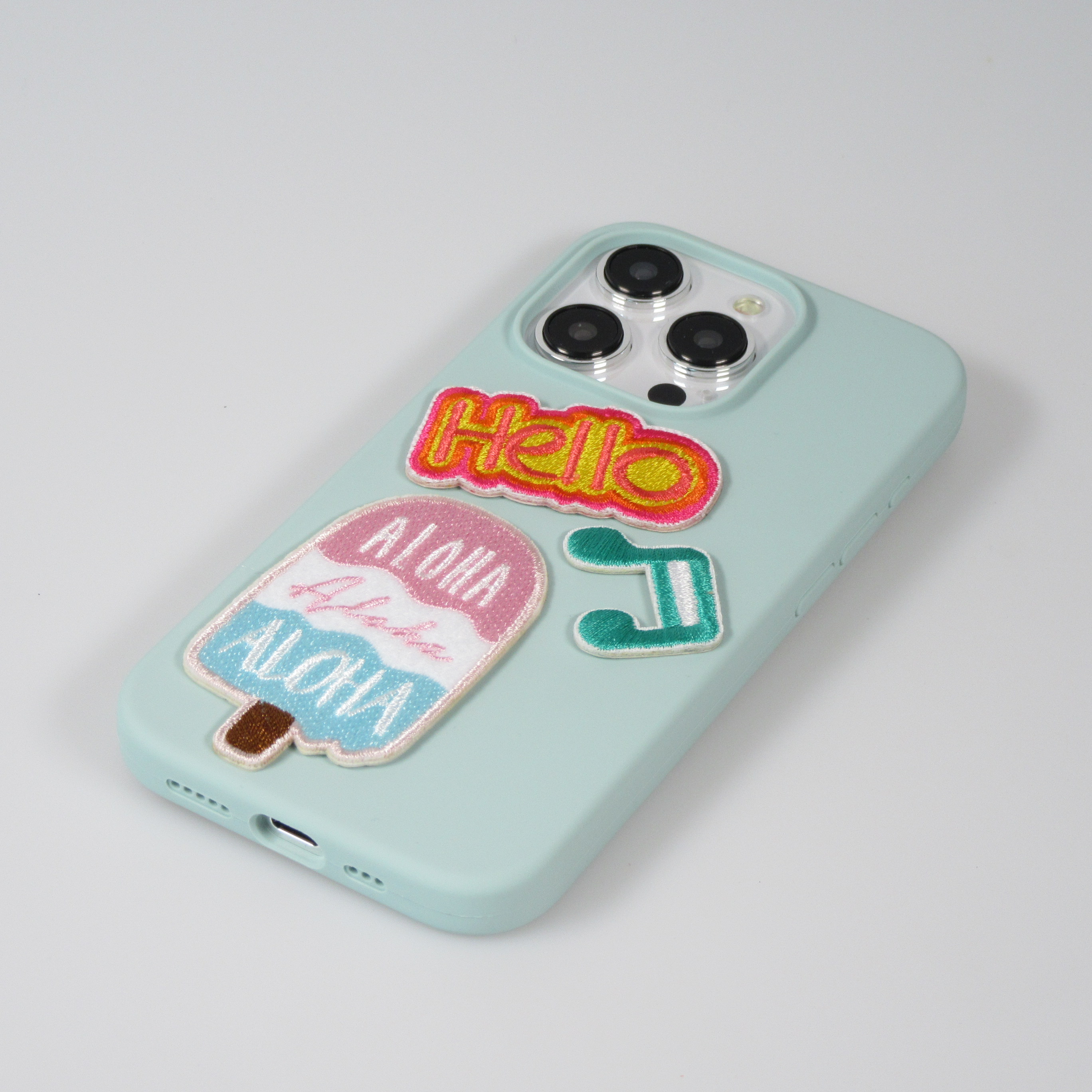 Sticker Aufkleber für Handy/Tablet/Computer 3D gestickt - Astronaut Hot Dog