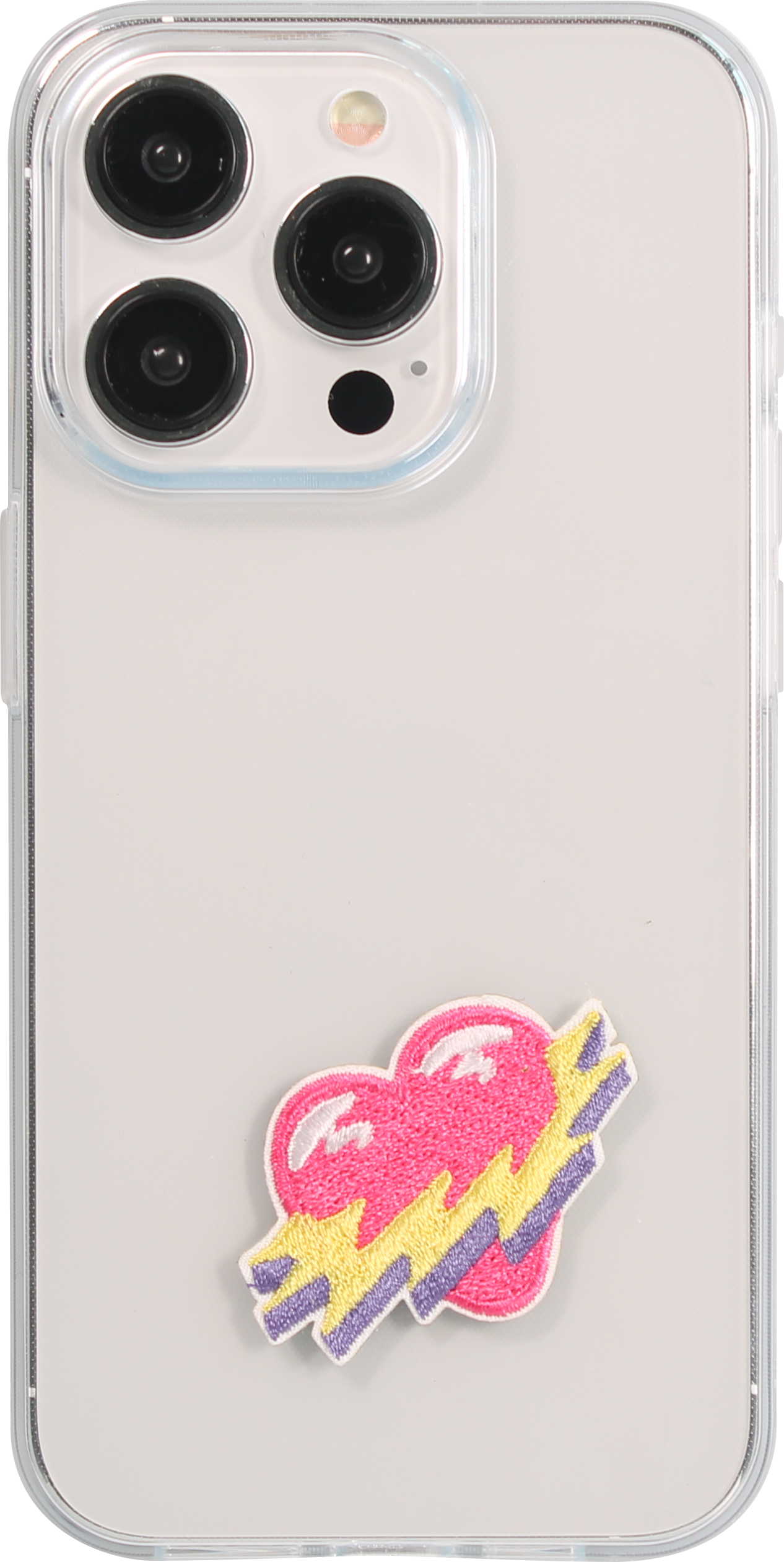 Sticker Aufkleber für Handy/Tablet/Computer 3D gestickt - Flashing heart