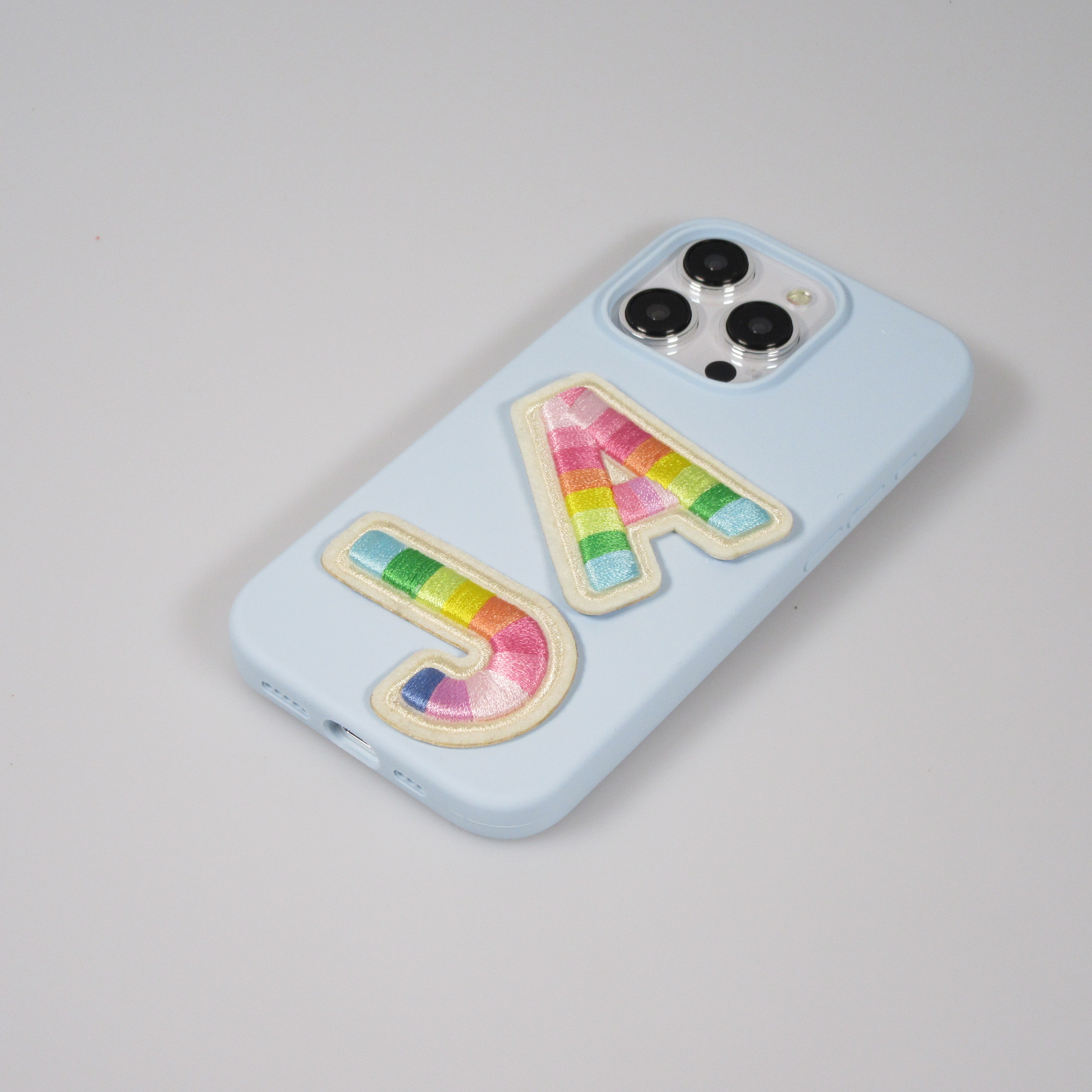 Sticker Aufkleber für Handy/Tablet/Computer 3D gestickt - Lettre F