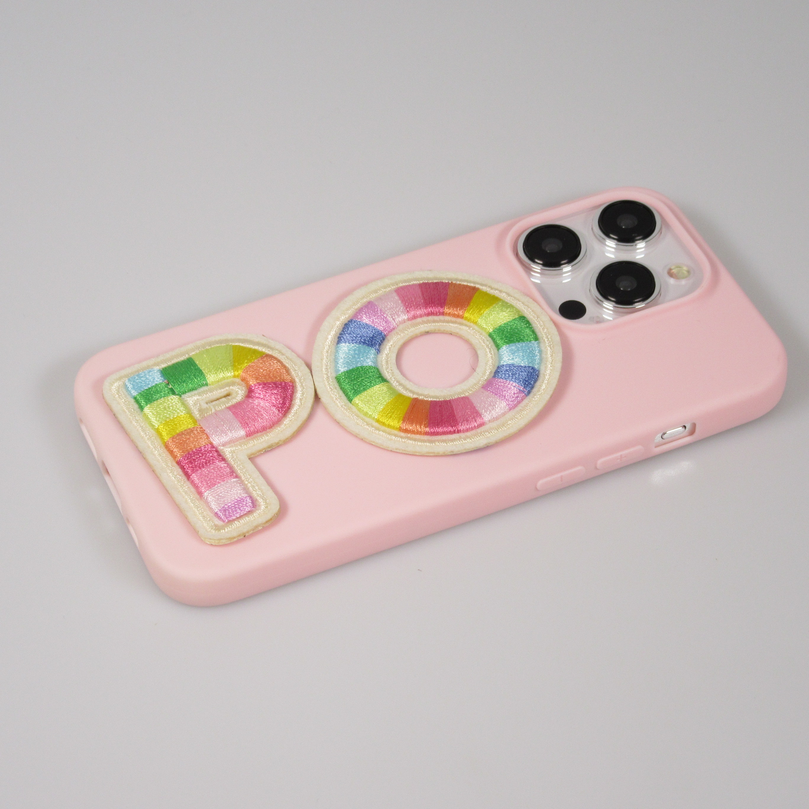 Sticker Aufkleber für Handy/Tablet/Computer 3D gestickt - Lettre F