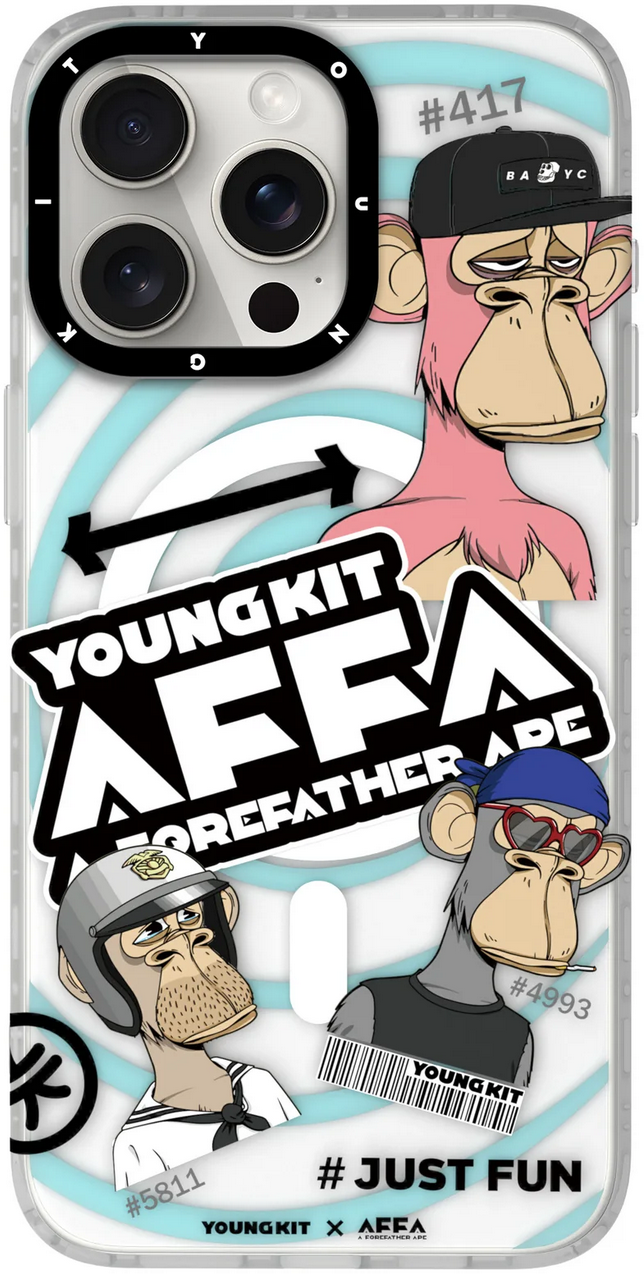 iPhone 15 Pro Max Case Hülle - Youngkit Funny BoredApe (@BAYC) mit ...